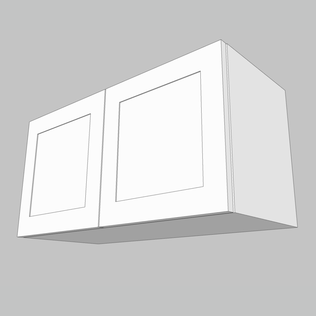 24" Depth Bridge Wall Cabinets — Affordable Kitchens.ca