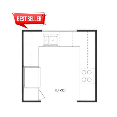 U-Shaped Kitchen — Affordable Kitchens.ca